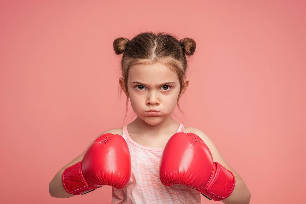 Superhero girl boxing punching sports. | Free Photo - rawpixel
