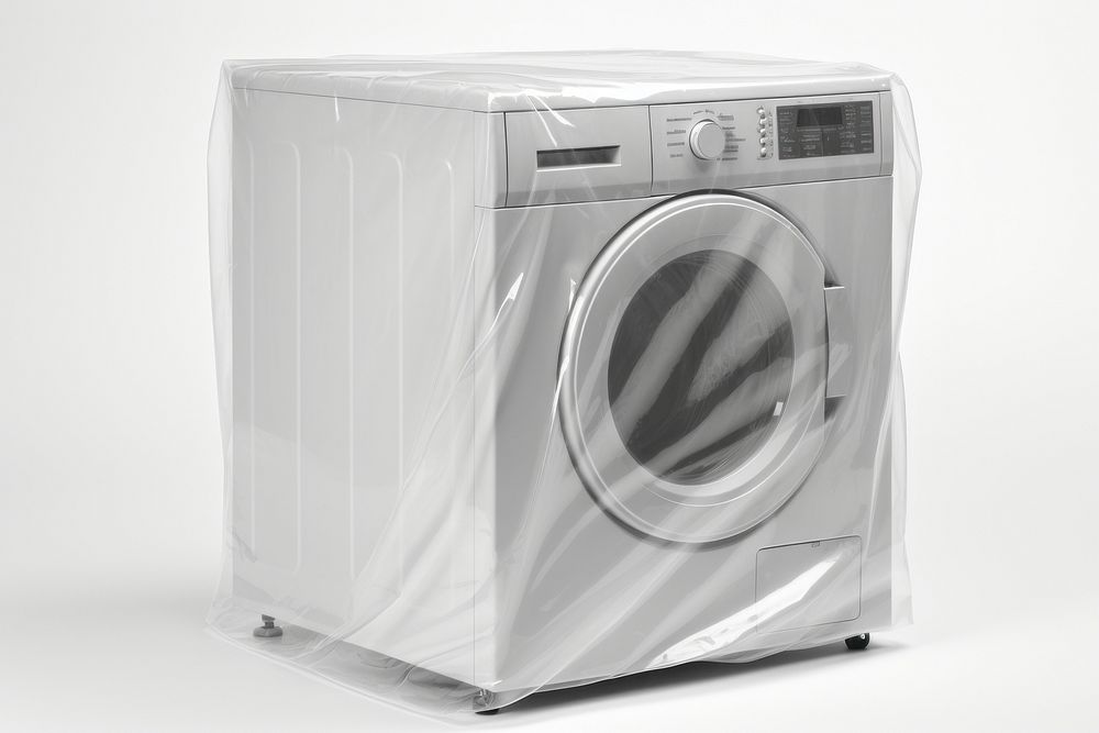 Plastic wrapping Washing Machine appliance | Premium Photo Illustration ...