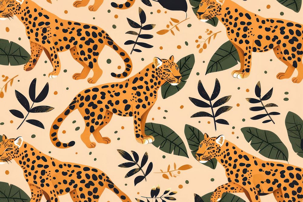 Vector illustration Leopard pattern leopard | Free Photo Illustration ...