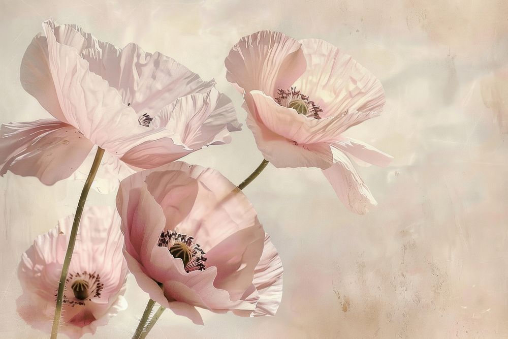 Pink poppy flowers blossom petal | Premium Photo Illustration - rawpixel