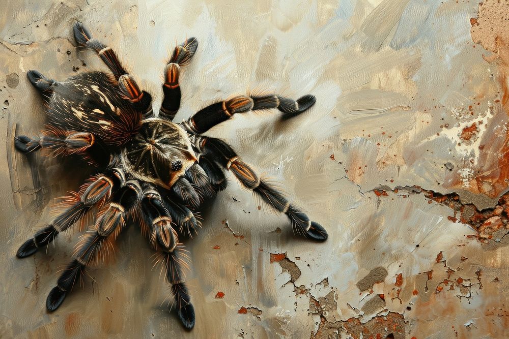 Tarantula backgrounds arachnid spider. | Premium Photo Illustration ...
