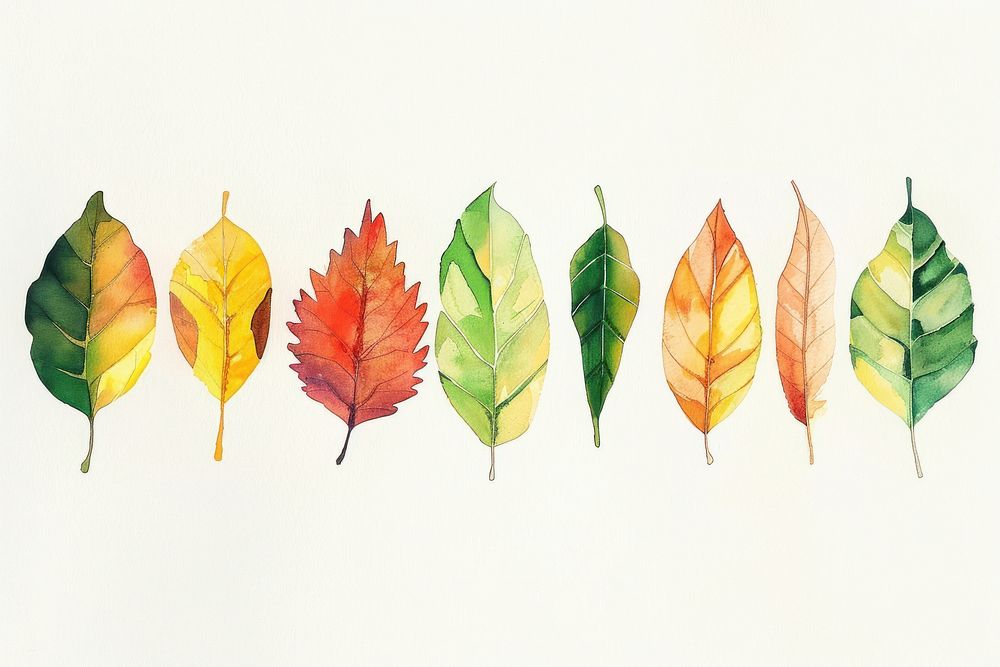 Minimal leafs plant creativity pattern. | Premium Photo Illustration ...