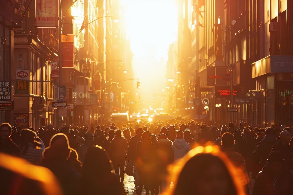 Crowded city street outdoors crowded | Free Photo - rawpixel