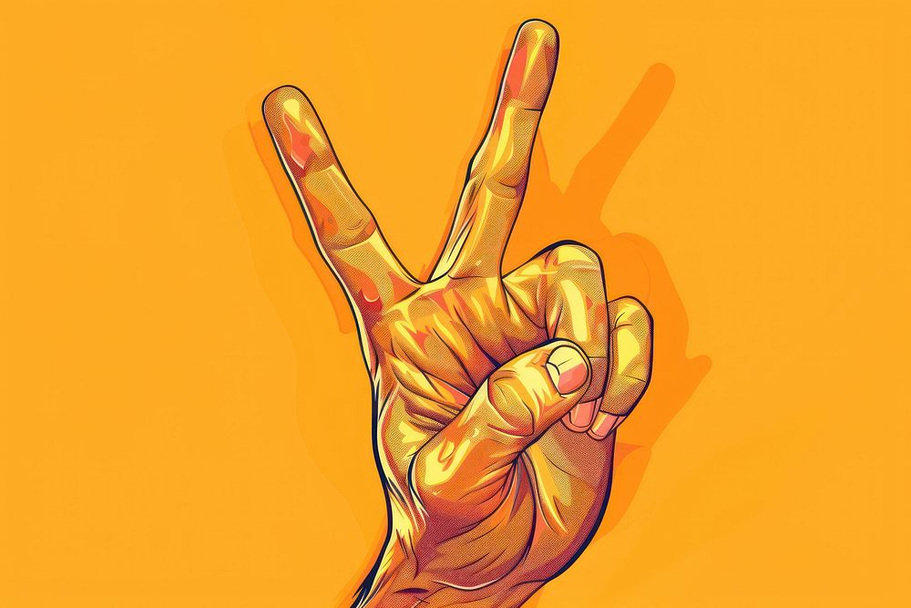 Hand v sign finger creativity | Premium Photo Illustration - rawpixel