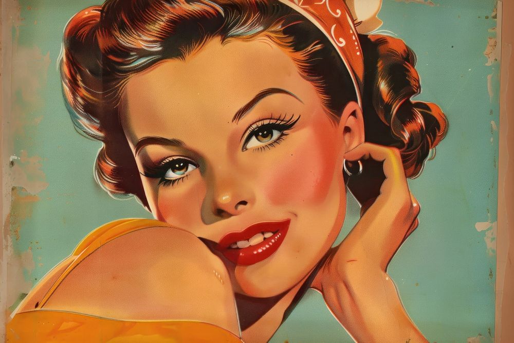 Portrait painting adult art. | Free Photo Illustration - rawpixel