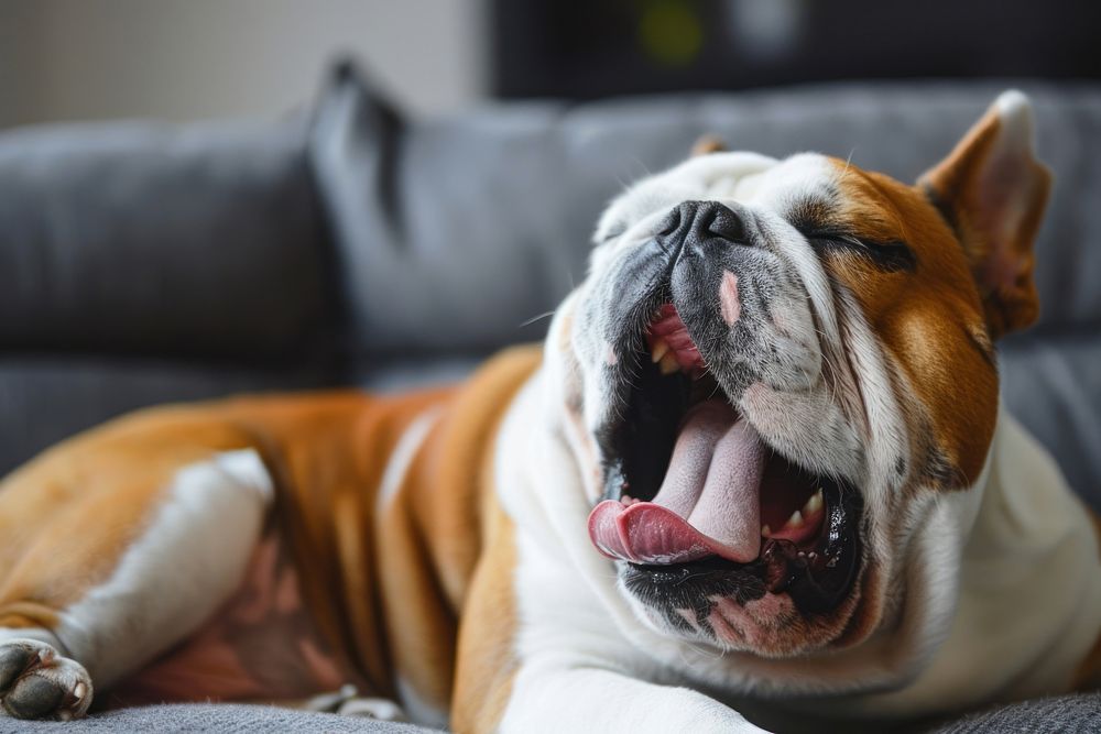Bulldog yawning bulldog pitbull animal | Free Photo - rawpixel