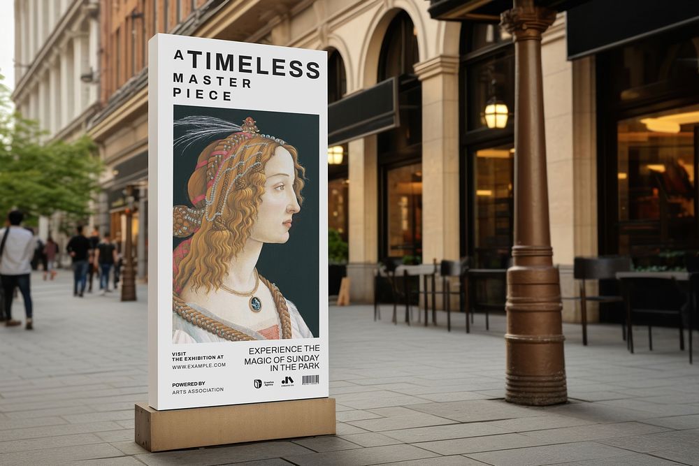 art exhibition ad sign | Free Photo - rawpixel