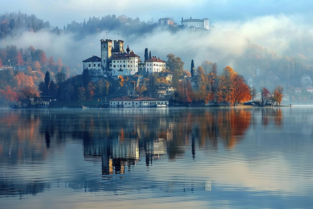 Lake orta architecture cityscape landscape | Free Photo - rawpixel