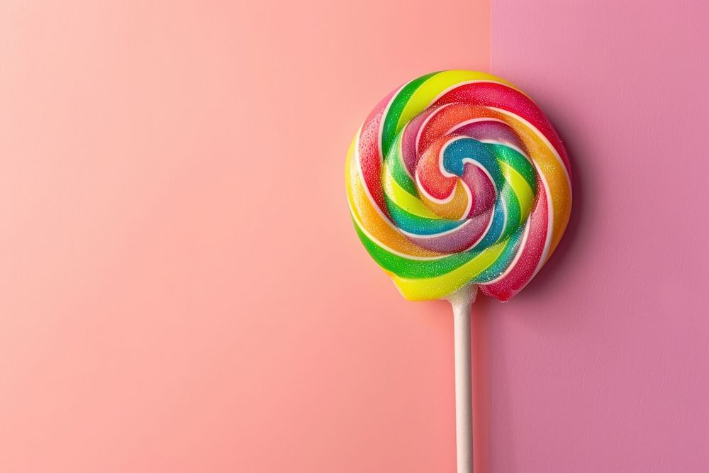 Rainbow Striped Candy Lollipop lollipop | Free Photo - rawpixel