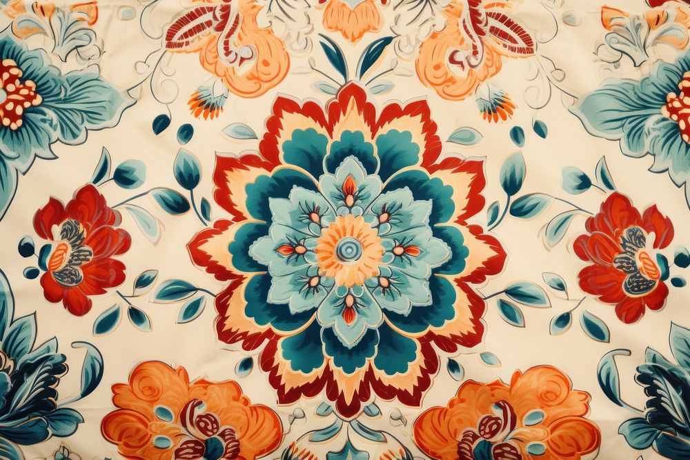 Exotic oriental fabric texture embroidery | Free Photo - rawpixel