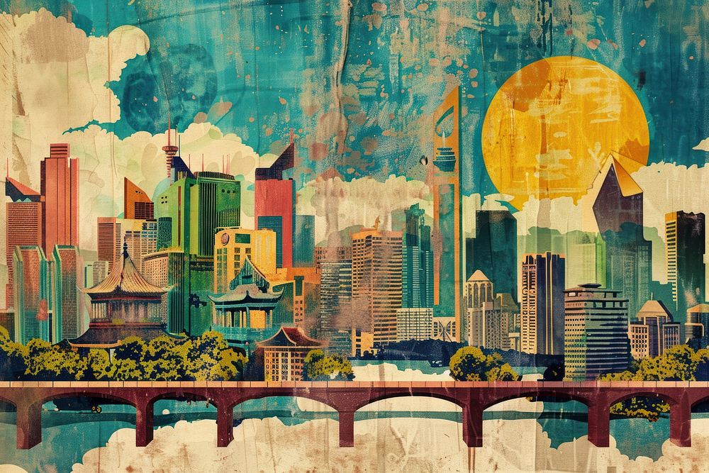 City art architecture cityscape. | Premium Photo Illustration - rawpixel