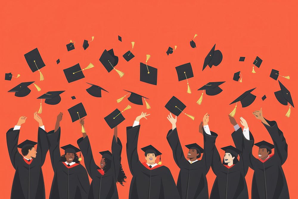 Graduation clothing apparel people. | Free Photo Illustration - rawpixel