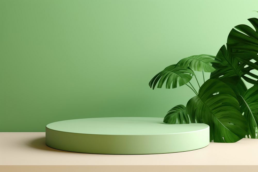 Green podium furniture planter pottery. | Free Photo Illustration ...