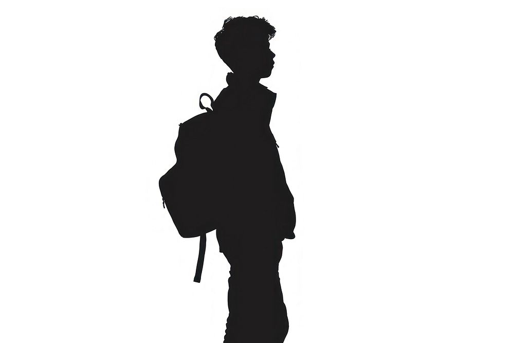 One student silhouette clip art | Free Photo Illustration - rawpixel