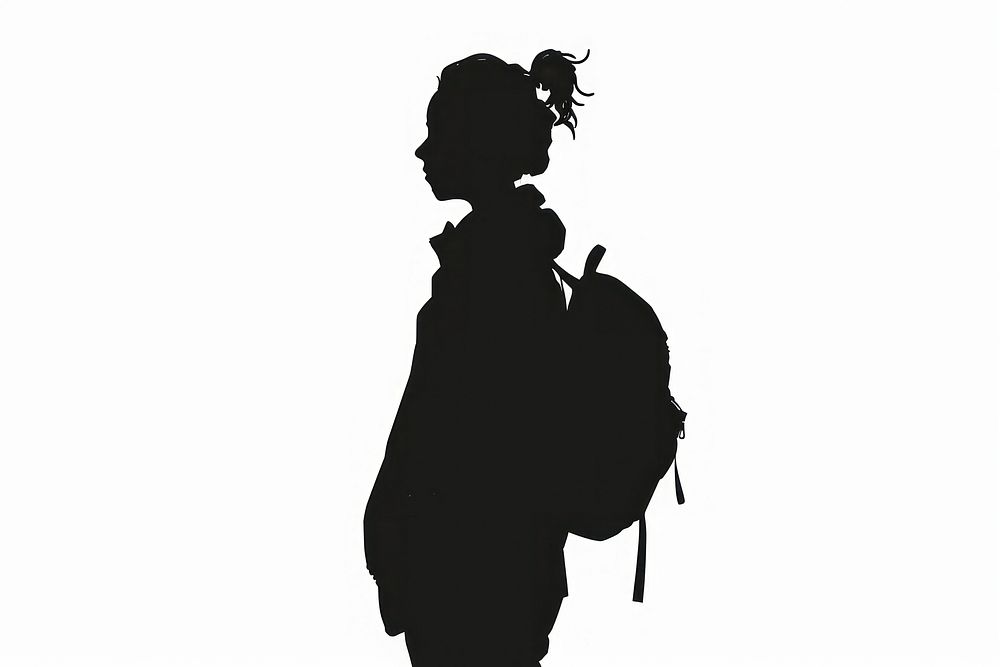 One student silhouette clip art | Free Photo Illustration - rawpixel