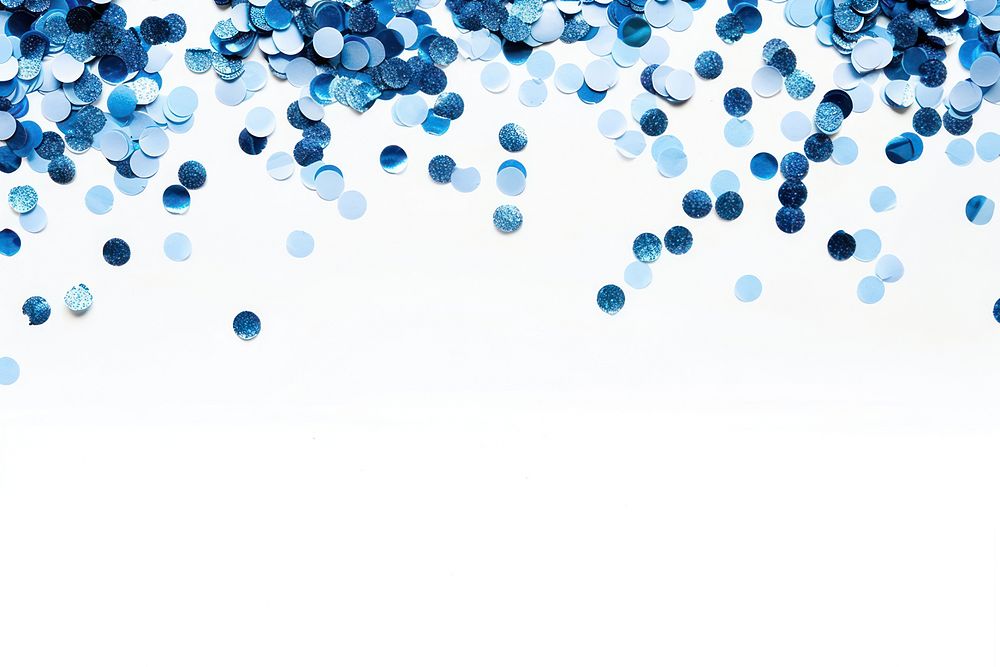 Blue sky confetti border glitter | Free Photo - rawpixel