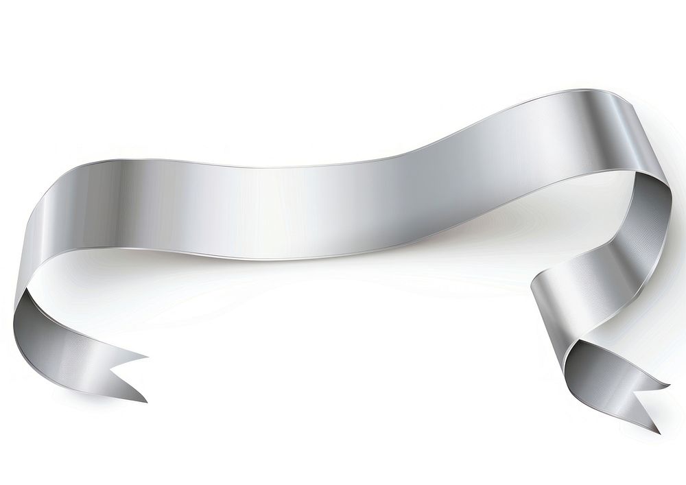 Silver gradient vector Ribbon aluminium | Free Photo Illustration ...