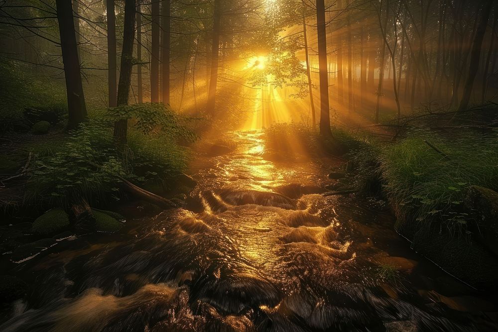 Forest river light vegetation rainforest. | Free Photo - rawpixel