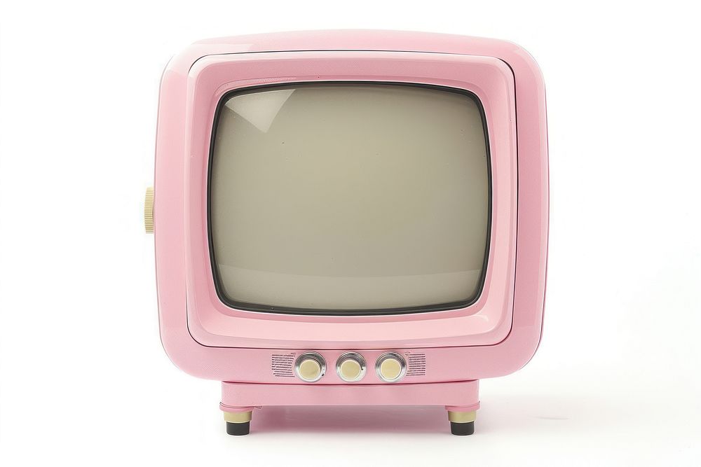 Retro Pastel Pink TV electronics | Free Photo - rawpixel