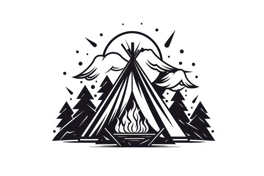 Bonfire logo triangle dynamite. | Free Photo Illustration - rawpixel