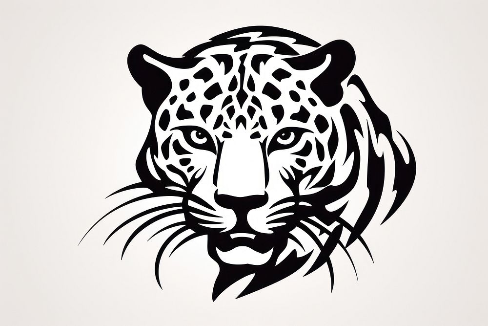 Jaguar jaguar wildlife stencil. | Free Photo Illustration - rawpixel
