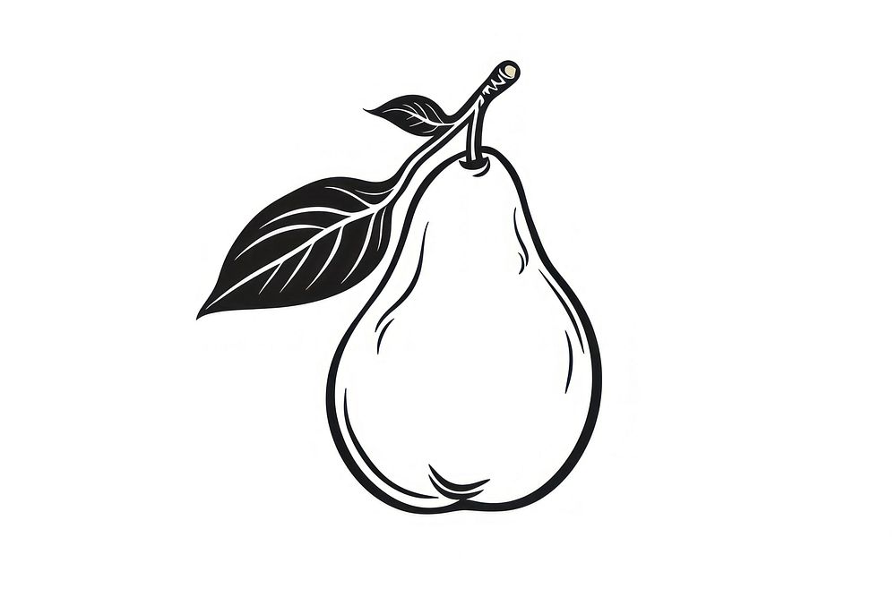 Pear illustrated produce drawing | Free Photo Illustration - rawpixel