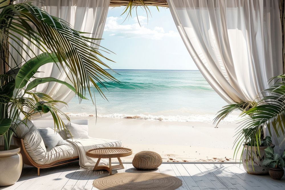 Backdrops beach architecture furniture shoreline. | Free Photo - rawpixel