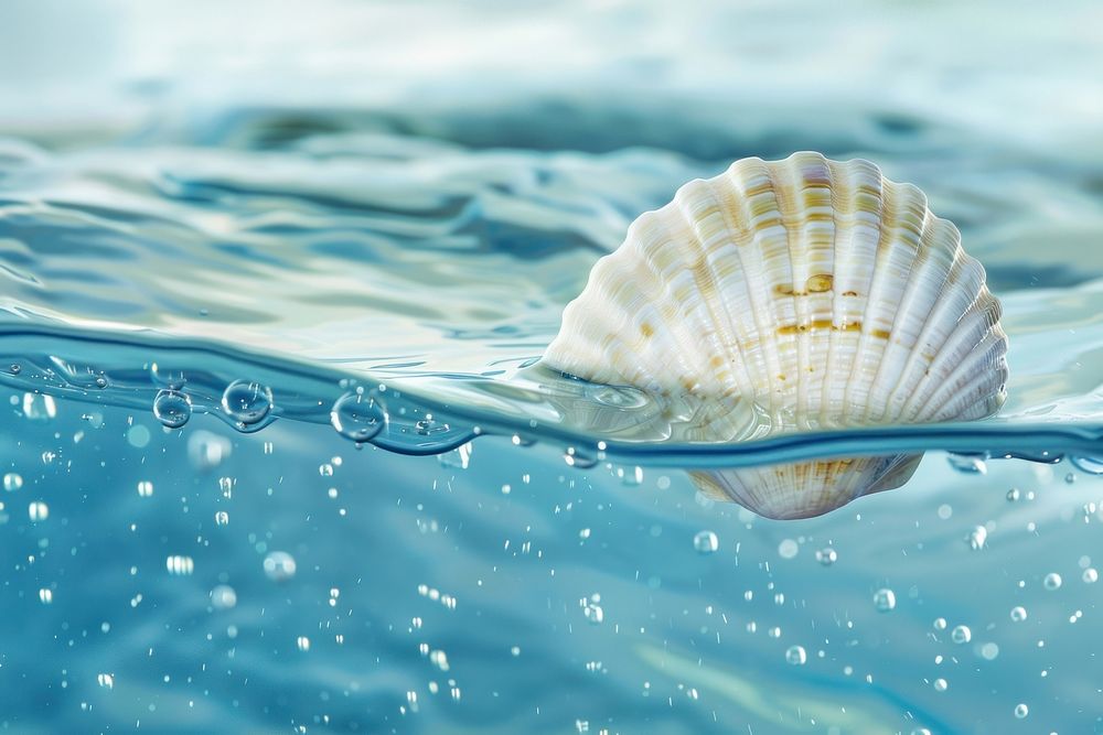 Sea shell oil bubble water | Free Photo - rawpixel