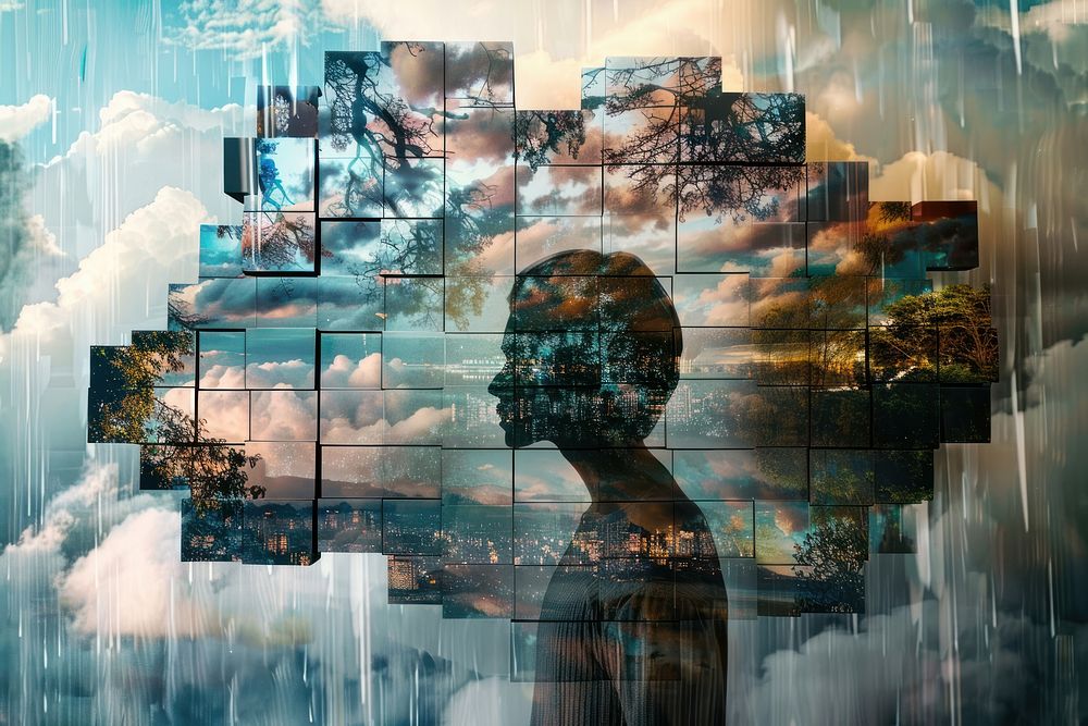 Graphics outdoors collage person. | Premium Photo - rawpixel