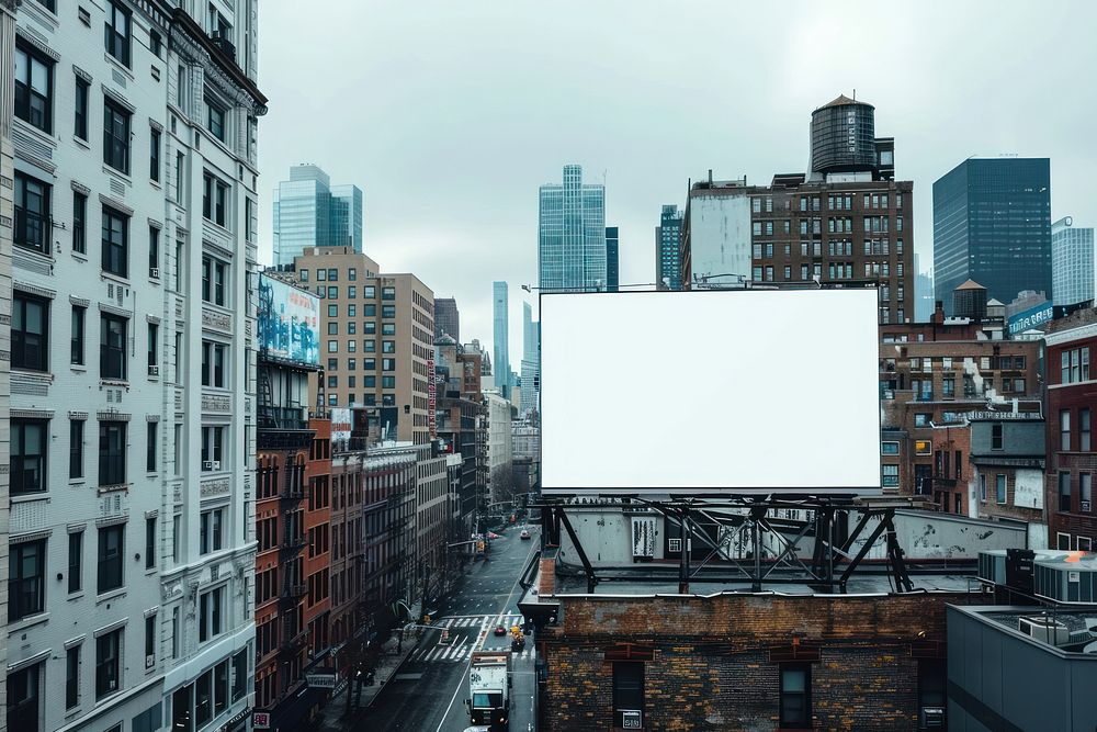 Outdoor advertisement billboard cityscape building | Free Photo - rawpixel