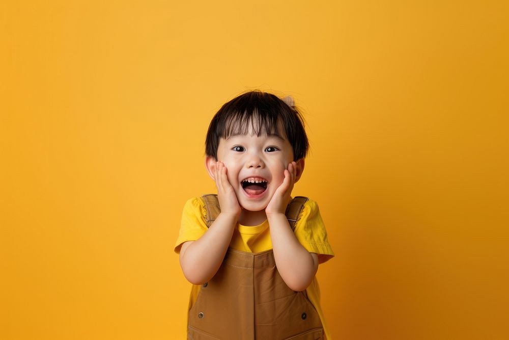 Asain kid hands cupping face | Premium Photo - rawpixel
