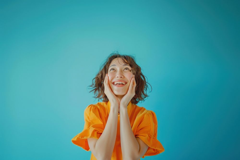 Europe woman hands cupping face | Free Photo - rawpixel