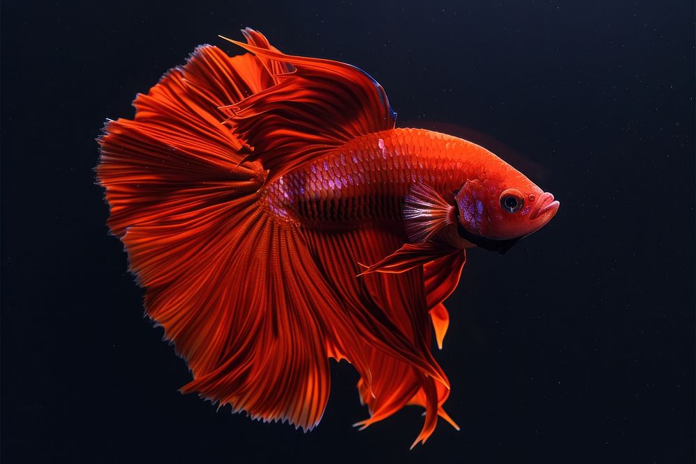 Siamese fighting fish goldfish animal | Free Photo - rawpixel