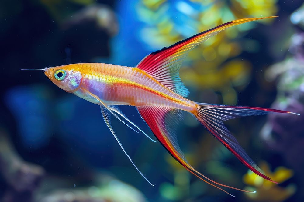 Swordtail Fish fish angelfish animal. | Premium Photo - rawpixel