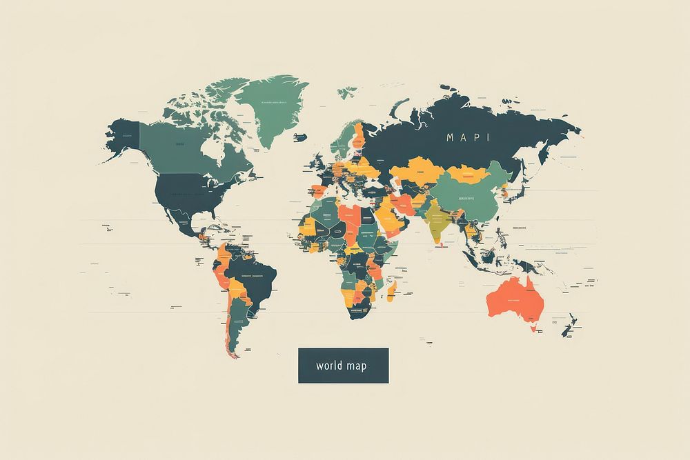 Illustration world map diagram person | Free Photo Illustration - rawpixel