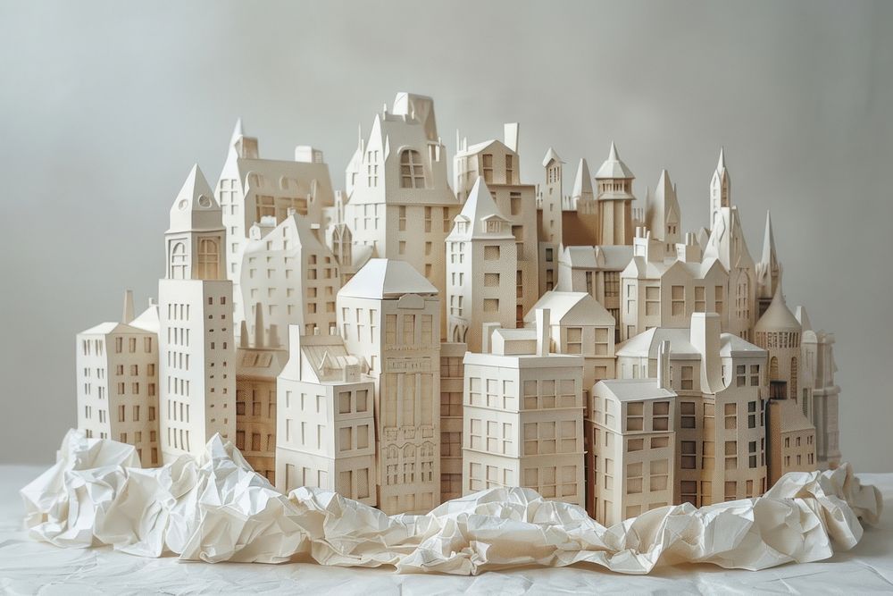 Buildings style crumpled architecture urban | Free Photo - rawpixel