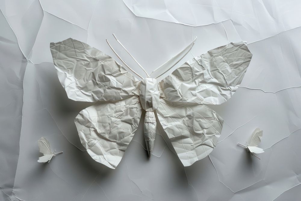 Butterfly style crumpled paper invertebrate | Free Photo - rawpixel