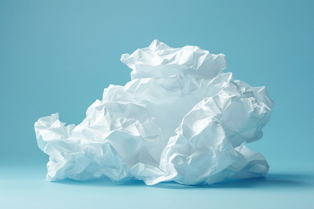 Cloud style crumpled paper plastic | Free Photo - rawpixel