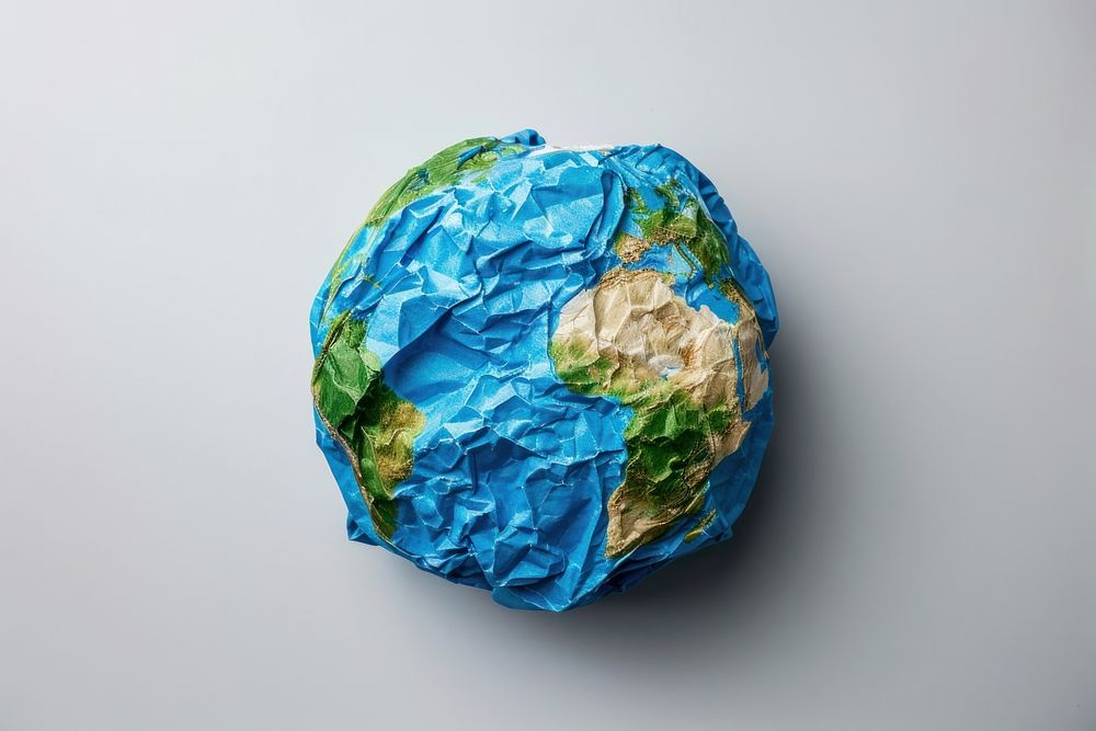 Earth style crumpled paper astronomy | Premium Photo - rawpixel