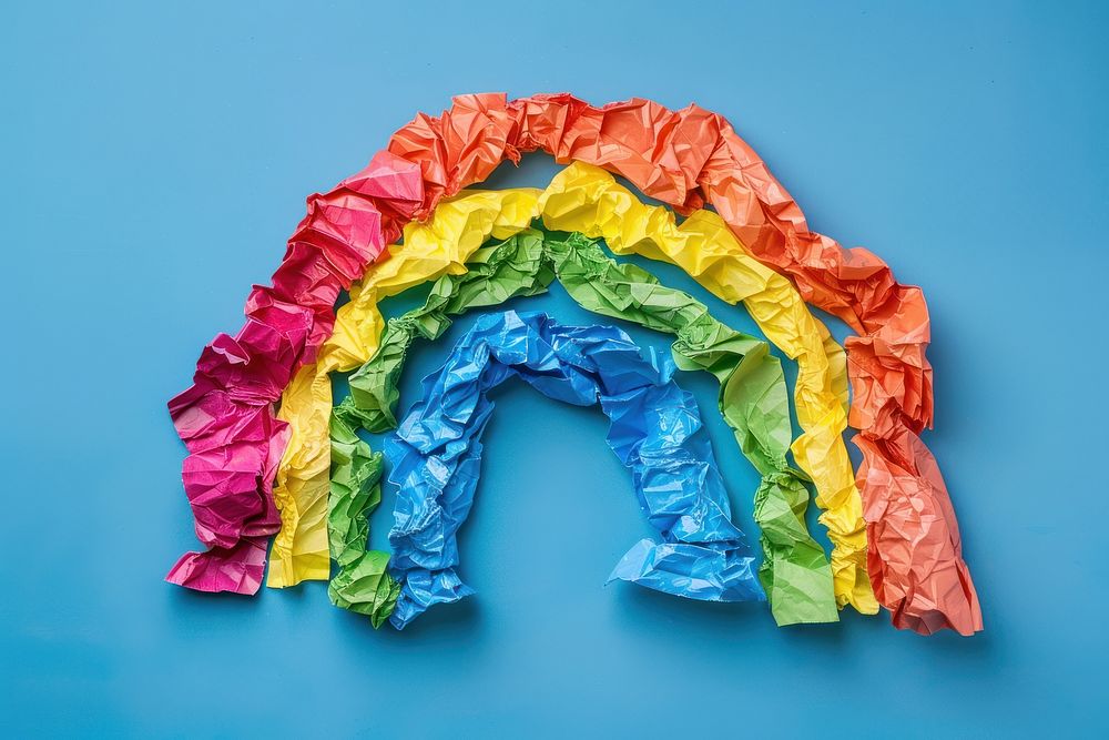 Rainbow style crumpled paper clothing | Premium Photo - rawpixel