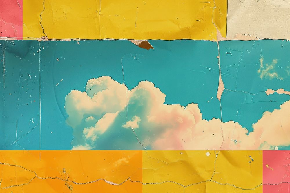 Retro collage sky art painting | Free Photo Illustration - rawpixel