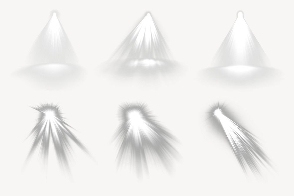 Light beam design element set | Free Photo - rawpixel