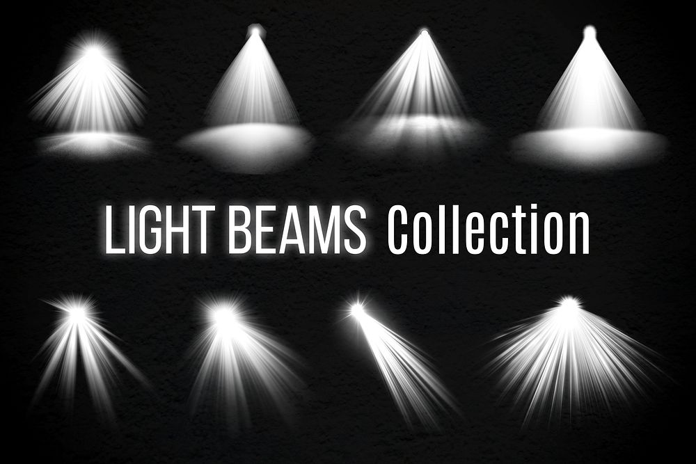 Light beam design element set | Free Photo - rawpixel