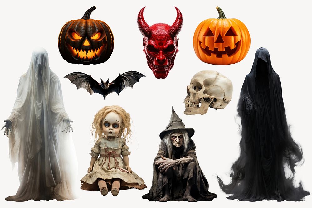 Halloween horror design element set | Free Photo - rawpixel