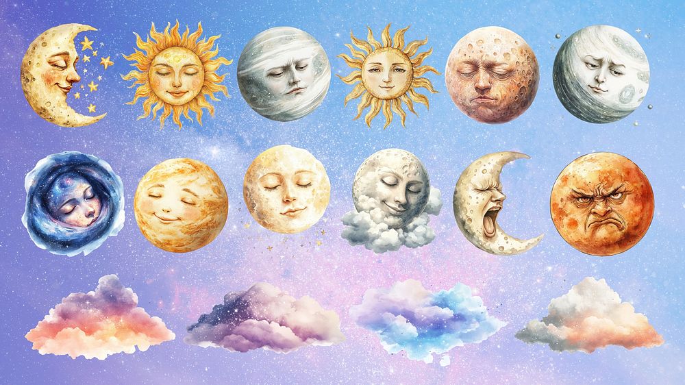 Galaxy expression design element set | Free Photo - rawpixel