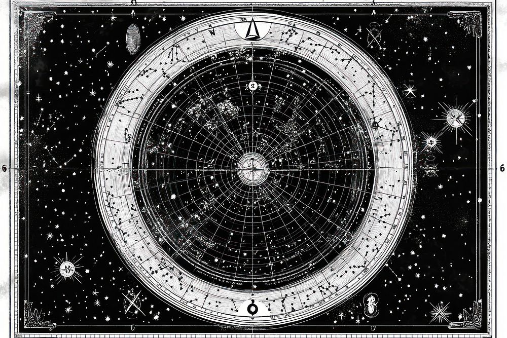 Astrology chart illustration astronomy astrology. | Free Photo ...