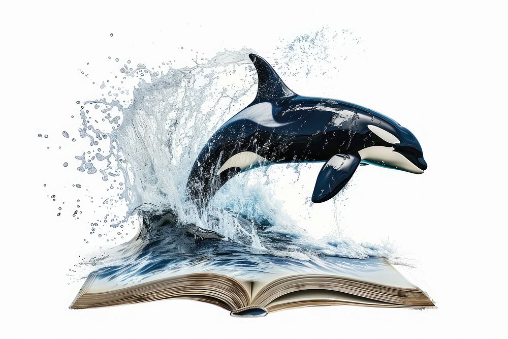 Orca breaching ocean splashing whale | Free Photo - rawpixel