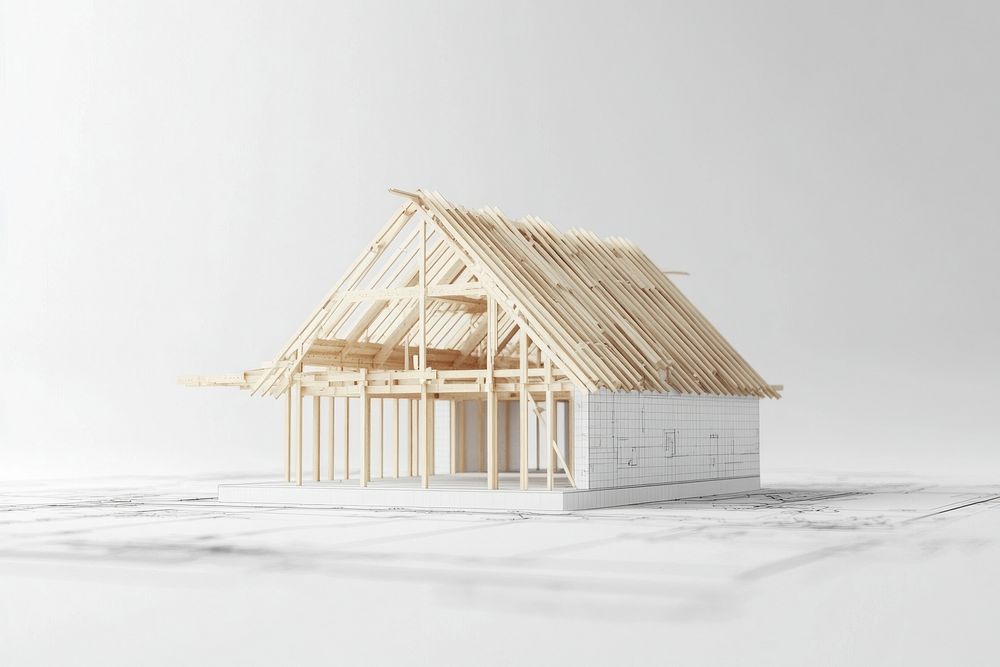 Simple house roof construction architecture | Free Photo Illustration ...