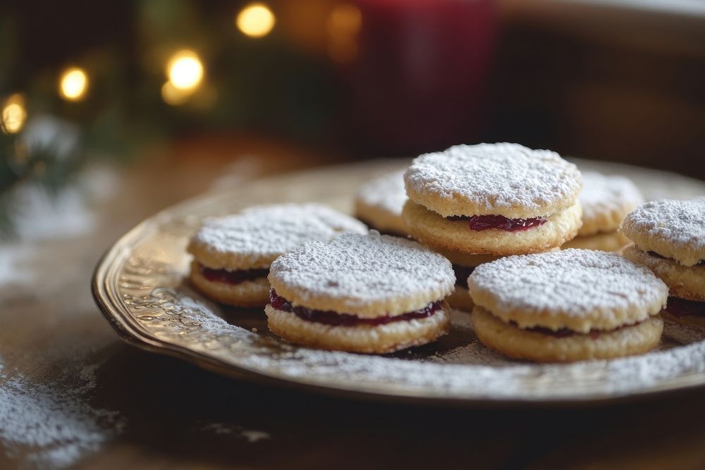 Buttery shortbread cookies jam centers | Free Photo - rawpixel