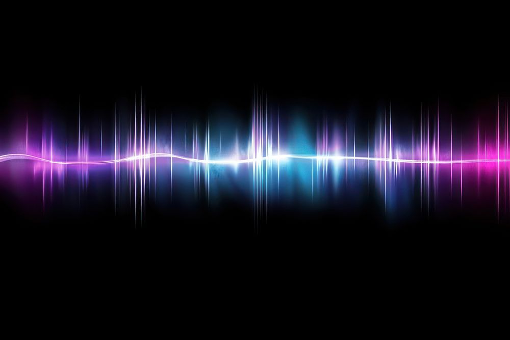 Blue and purple sound waves | Free Photo Illustration - rawpixel